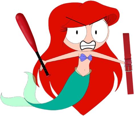 Princess Ariel Tal On Baseball Bat And Belt By Bobbyinteraction5 On Deviantart