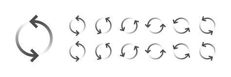 Circular Loading Buffering Icons Royalty Free Vector Image