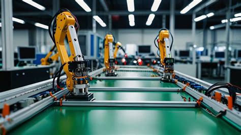 Timelapse Of Fully Automated Pcb Assembly Line Equipped With Advanced High Precision Robot Arms