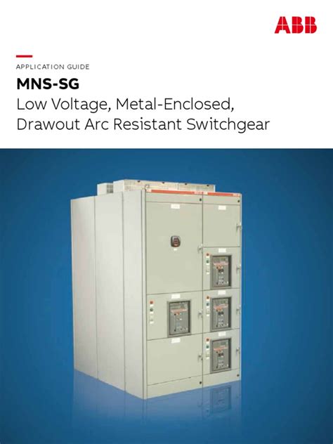 abb switchgear mns sg application guide revc pdf electric arc