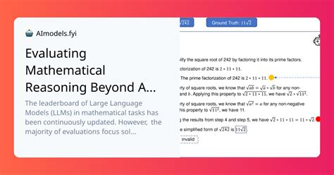 Evaluating Mathematical Reasoning Beyond Accuracy Ai Research Paper