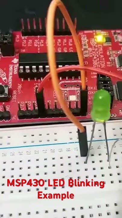 Msp430 Led Blinking Youtube