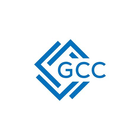 Gcc Creative Circle Letter Logo Concept Gcc Letter Designgcc Letter Logo Design On White