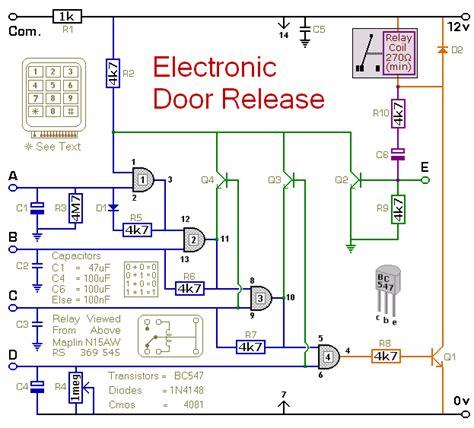Simple Electronic Lock Circuit Diagrams Circuit Diagram