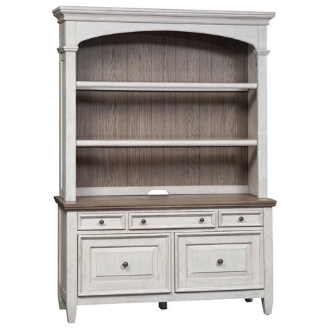 Farmhouse Credenza And Hutch With Touch Lighting Perfect Home