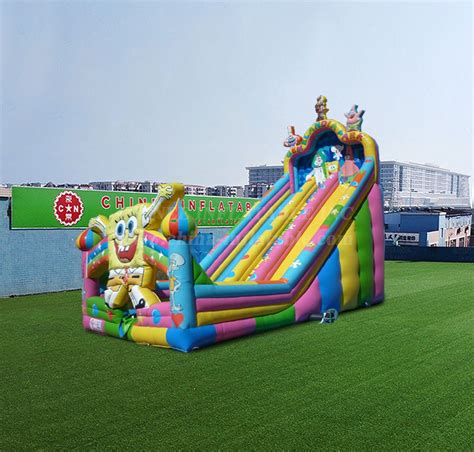 T8 4172 Spongebob Inflatable Slide Best Professional Inflatable Water Parks Manufacturer
