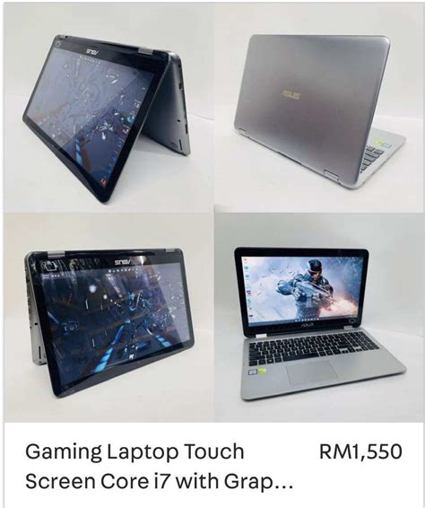 Gaming Laptop Touch Screen Tp U Core I With Nvidia Geforce Ram Gb Used Laptop Ready