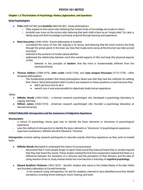 Psych 101 Notes Pdf Institutional Review Board Psychology