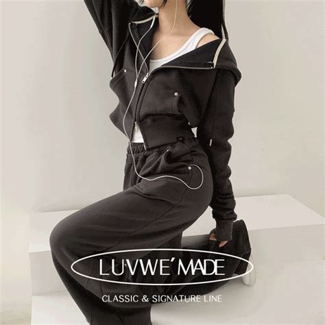 🚀당일출고 Made단독구매가능 러프 절개 리벳 투웨이 크롭 후드집업 투웨이 스트링 와이드 팬츠 트레이닝 세트 셋업 Set 5color 에이블리