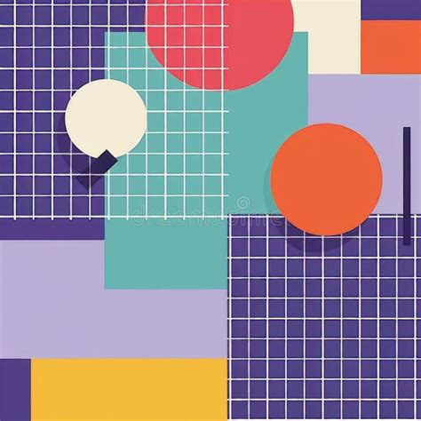 Modern Abstract Composition With Shapes And Lines Stock Illustration Illustration Of Concept