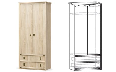 Шафа в дитячу Валенсія шафа 2д 2ш дуб самоа⚡ Купуй за акційною ціною Безкоштовна доставка у