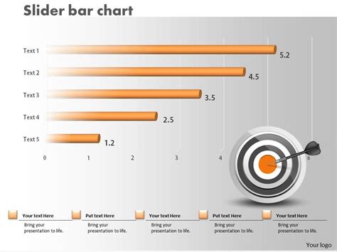 Slider Bar Chart With Target Powerpoint Graph Powerpoint