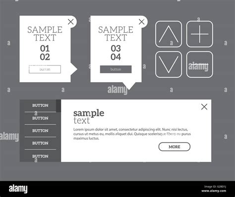 Ui Elements Set Of Components Featuring The Flat Design Trend Eps10 Stock Vector Image And Art Alamy