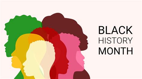Black History Month African American History Flat Design With