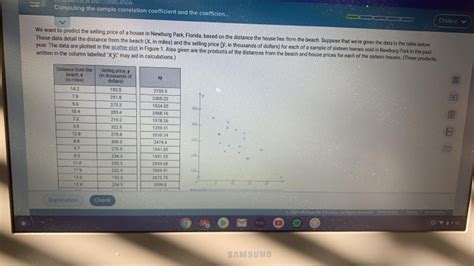 solved and correlation computing the sample correlation