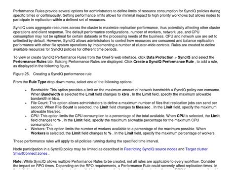 Synciq Performance Rules Dell Powerscale Synciq Architecture