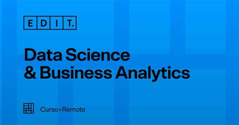 Edit Curso Data Science And Business Analytics Online