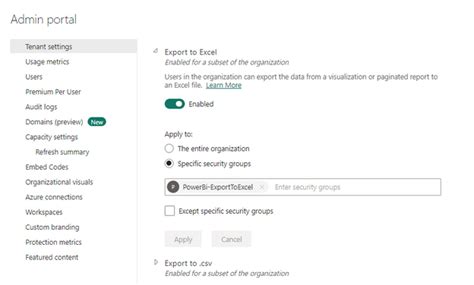 Solved Re Disable Export Option For Particular Security Microsoft Fabric Community