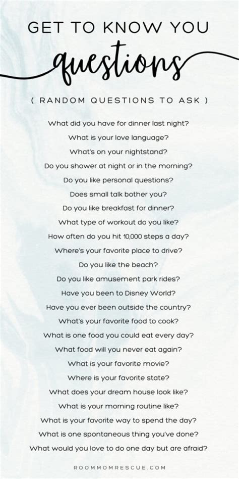 Best Get To Know You Question Get To Know You Questions List Ohzc