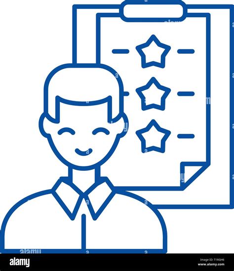 Professional Testing Line Icon Concept Professional Testing Flat