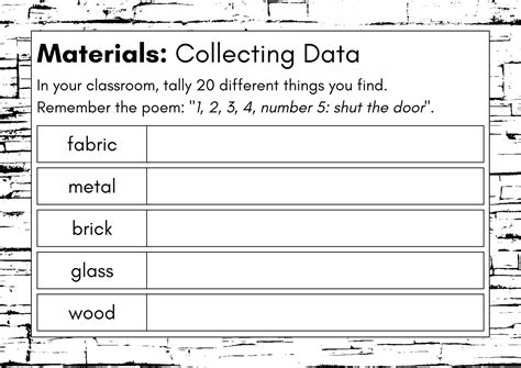 Collecting Data Worksheet Second Grade Data Management Lesson Plans