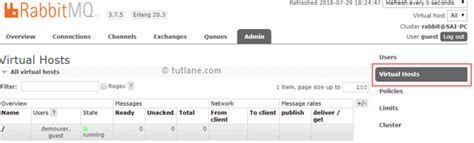Rabbitmq Virtual Hosts Tutlane