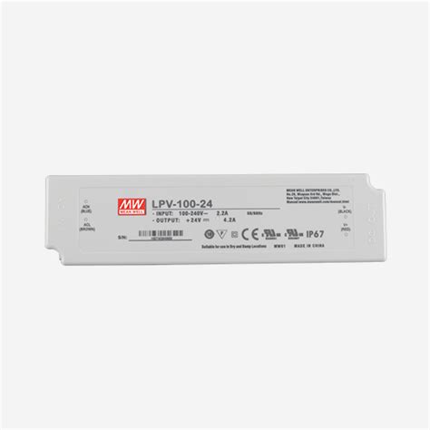 Fossled 100w 24v Ip67 Constant Voltage Led Driver Ormrod