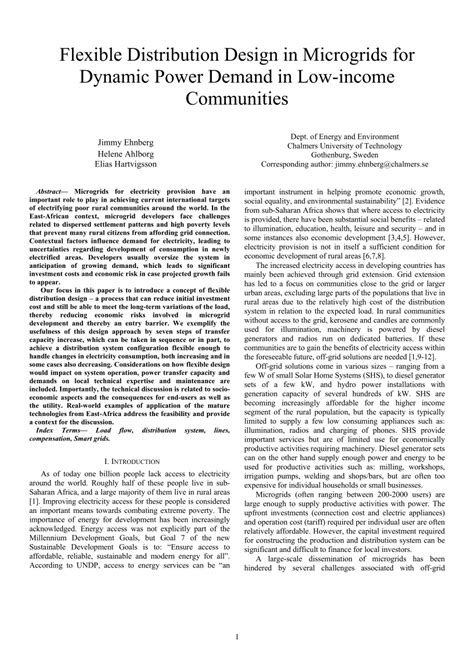 Pdf Flexible Distribution Design In Microgrids For Dynamic Power