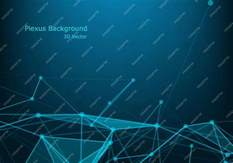 Premium Vector Abstract Connecting Dots And Lines Connection Science