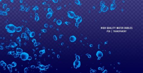 Premium Psd A Realistic High Quality Water Bubbles Isolated On