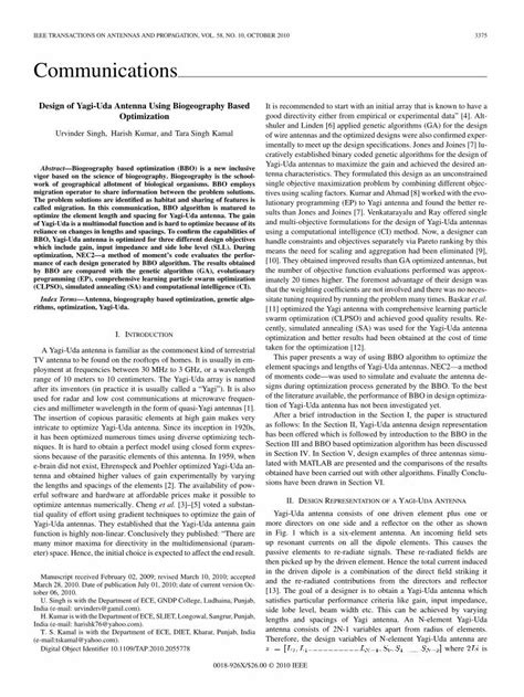 pdf design of yagi uda antenna using biogeography based optimization dokumen tips