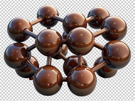 Premium Psd Chocolate Molecular Geometric Chaos Abstract Structure