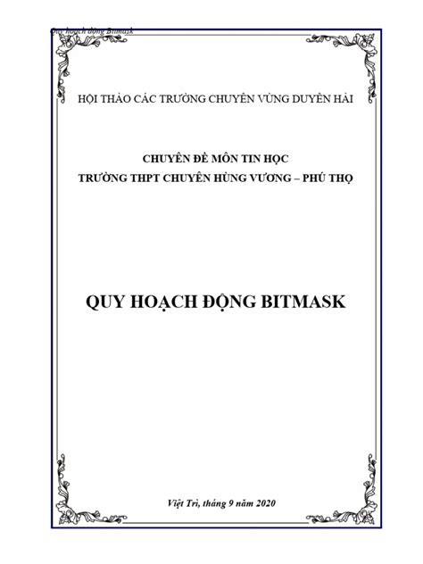 Qhd Bitmask Pdf