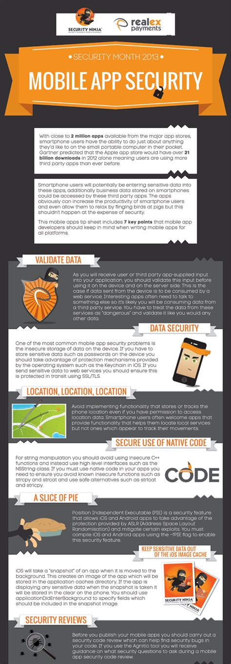 Mobile App Security Infographic