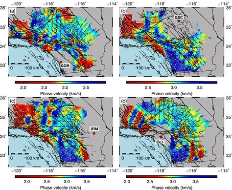Eikonal Phase Velocity Maps Computed At Period 7 S By Using Stations Download Scientific