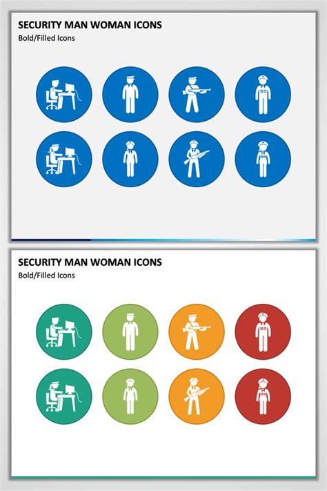 Protective Security Icons For Presentations
