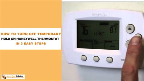 How To Turn Off Temporary Hold On Honeywell Thermostat In 3 Easy Steps