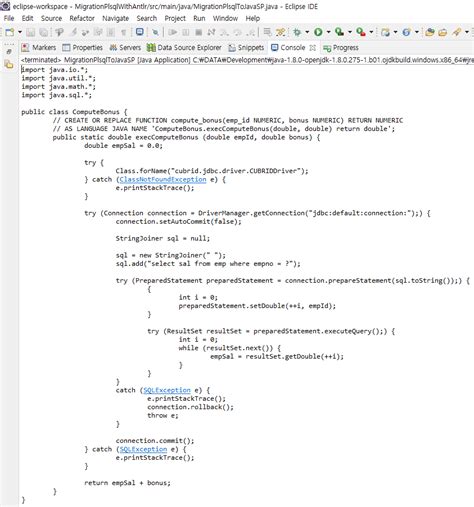 cubrid foundation blog converting pl sql to cubrid java sp using antlr and stringtemplate