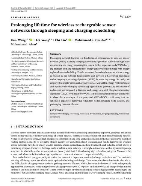 Prolonging Lifetime For Wireless Rechargeable Sensor Networks Through