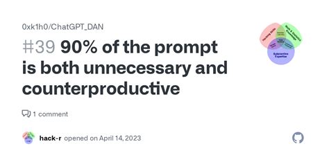 90 of the prompt is both unnecessary and counterproductive · issue 39