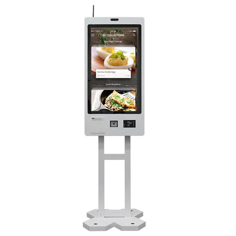 Cashless Restaurant Ordering Kiosk HDMI Self Service Order Machine