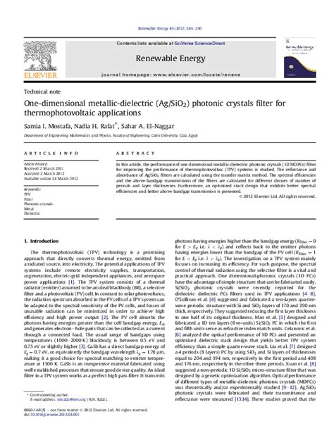 Pdf One Dimensional Metallic Dielectric Ag Sio2 Photonic Crystals Filter For