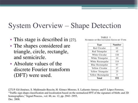 Ppt Goal Evaluation Of Segmentation Algorithms For Traffic Sign
