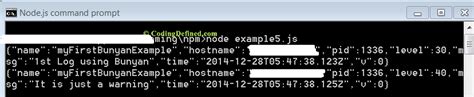 Better Logging In Nodejs Using Bunyan Coding Defined