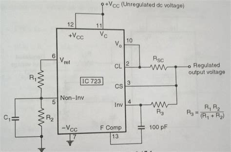 High Voltage Regulator Using Ic 723 Circuit Diagram