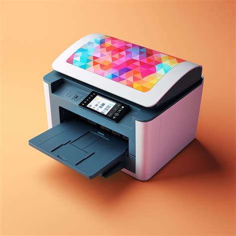 Premium AI Image A Close Up Of A Printer With A Printer Tray In It Generative Ai