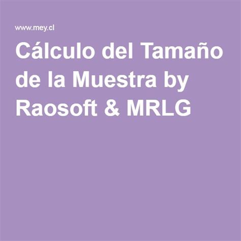 How To Use Raosoft Sample Size Calculator Iwqaz