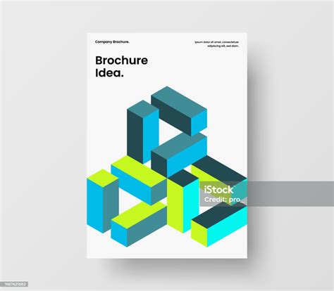 크리 에이 티브 카탈로그 커버 디자인 벡터 레이아웃입니다 현대 기하학적 모양 팜플렛 템플릿입니다 0명에 대한 스톡 벡터 아트 및
