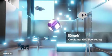 메타 버스 세계 Vr 안경 Vr 카메라 가상 세계 도시와 사람들의 3d 일러스트의 가상 세계에서 아바타 메타버스에 대한 스톡 사진 및 기타 이미지 Istock