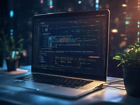 Premium Photo Computer Screen Displaying Application Coding Code